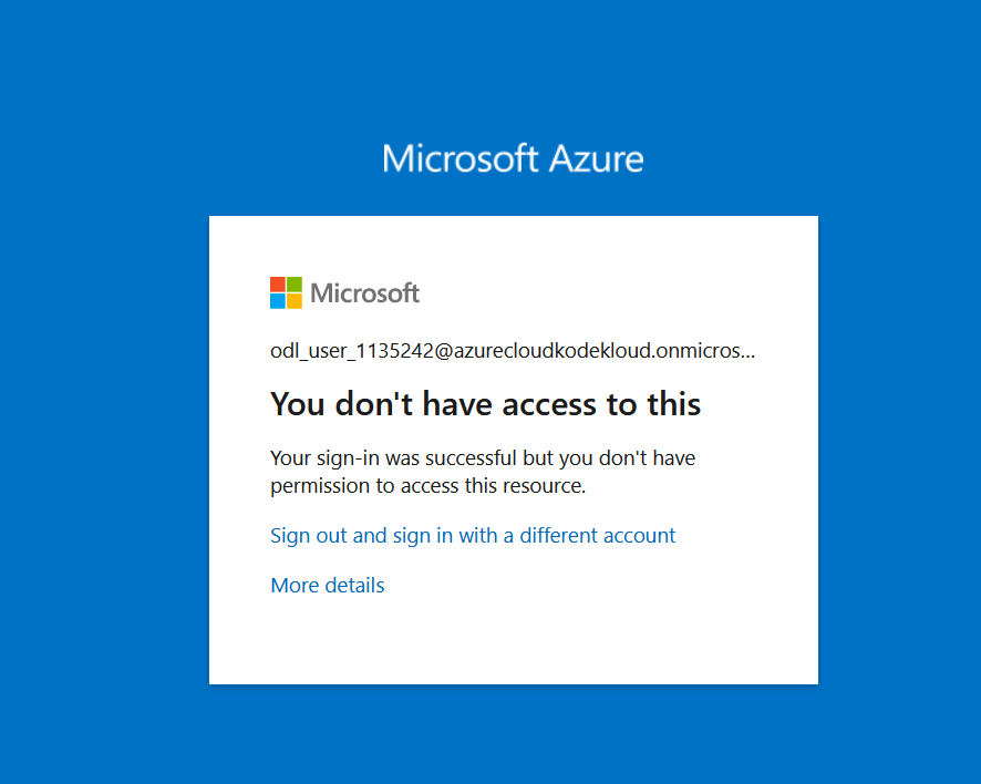 Playground Azure Not Connect Playgrounds KodeKloud DevOps