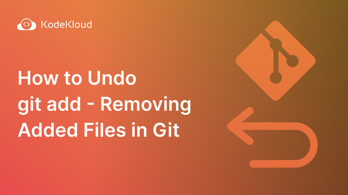 How To Undo Git Add Removing Added Files In Git