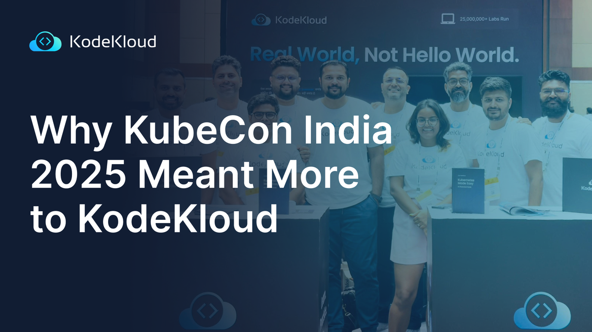 KodeKloud at KubeCon India 2025: Key Moments