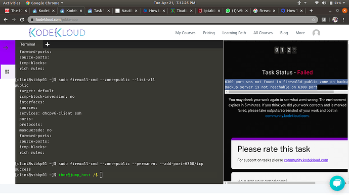 Task 1: Linux firewalld rules - KodeKloud Engineer - KodeKloud - DevOps ...