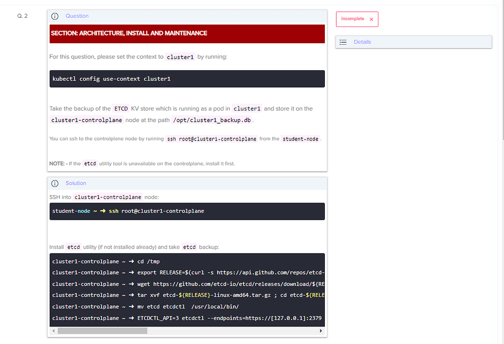 CKA ultimate LAB - install ETCD - Kubernetes - KodeKloud - DevOps ...