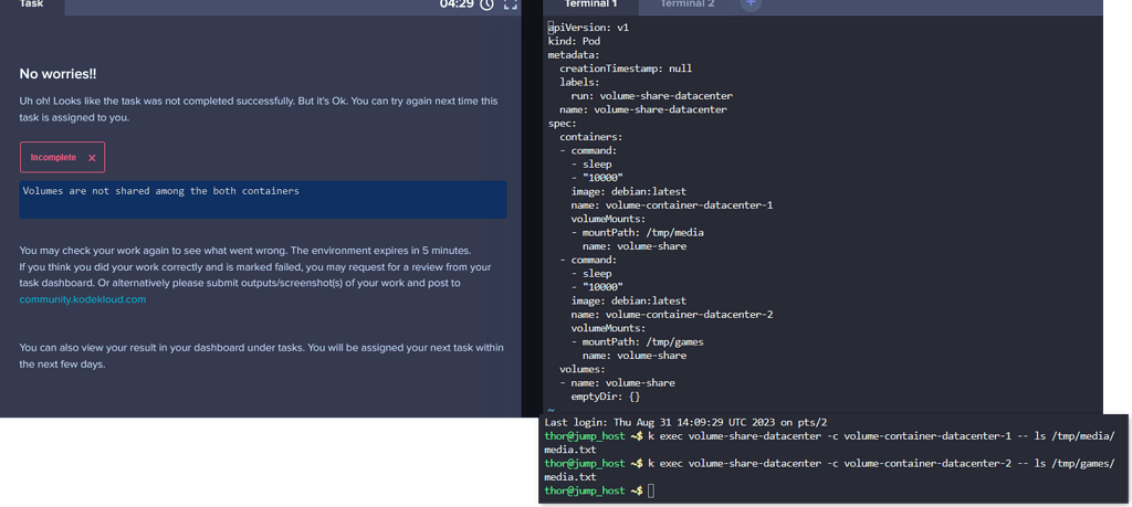 Volume Shared Task Error Kodekloud Engineer Kodekloud Devops Learning Community 