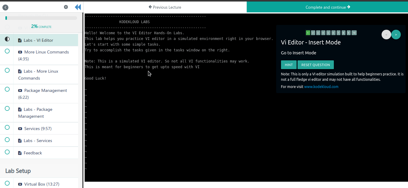 Vi Lab Not Working Devops Pre Requisites Kodekloud Devops Learning Community 