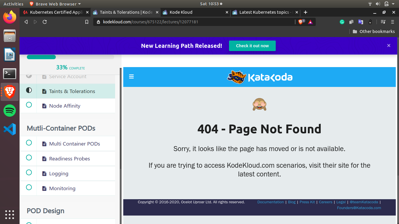 Facing An Issue With Kodekloud Practice Labs Kubernetes Kodekloud Devops Learning Community 