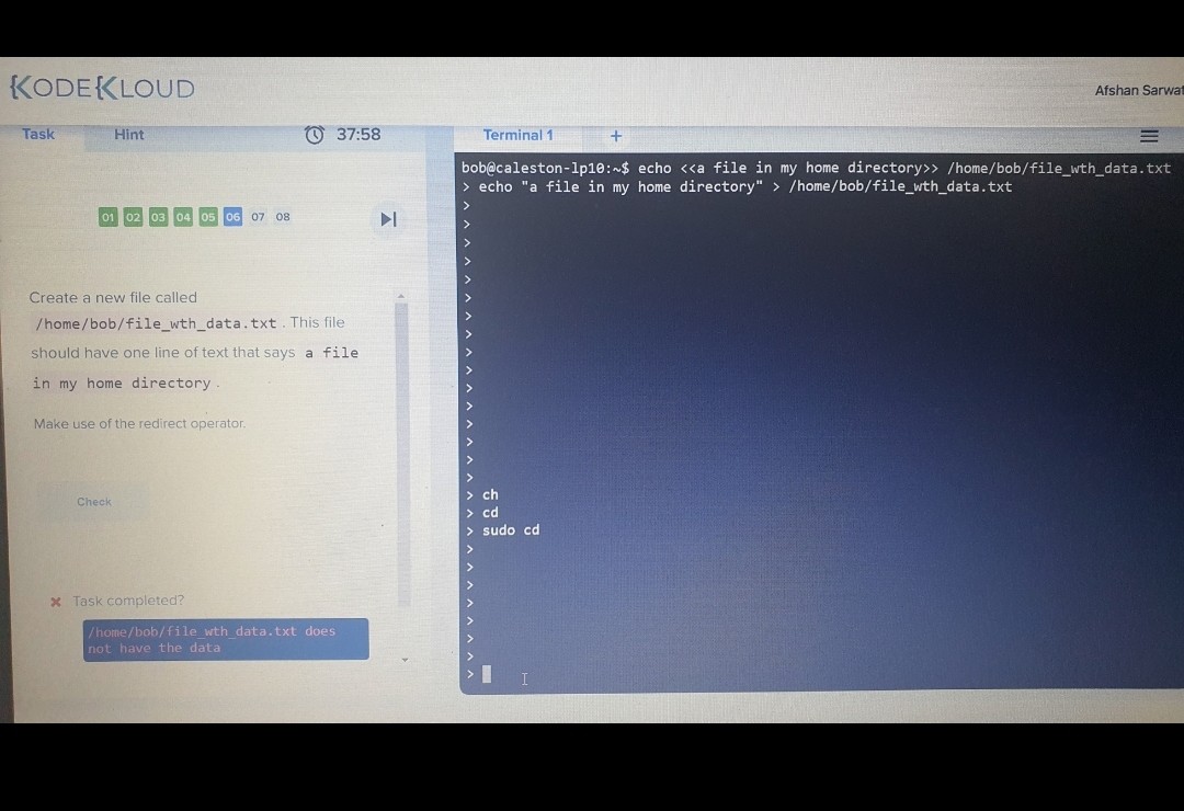 How To Exit From Directory Linux Basics Course KodeKloud DevOps Learning Community