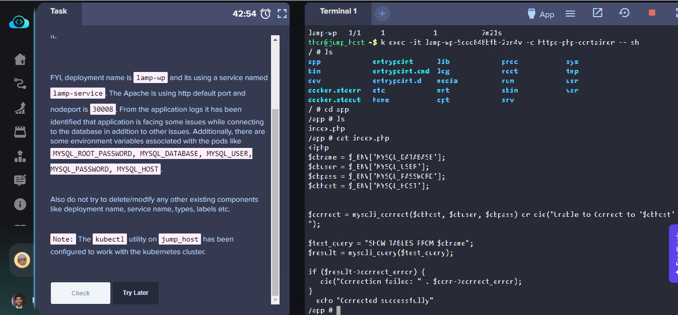 Issue With Lamp Environment In Kubernetes Task Kodekloud Engineer Kodekloud Devops 