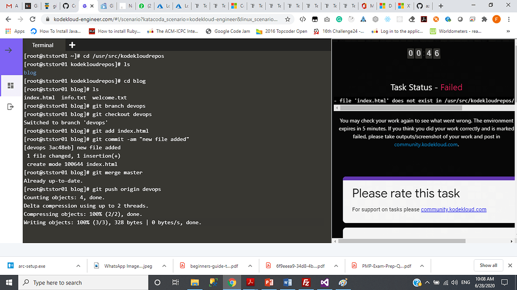 Git Repo Failed Devops Kodekloud Devops Learning Community 